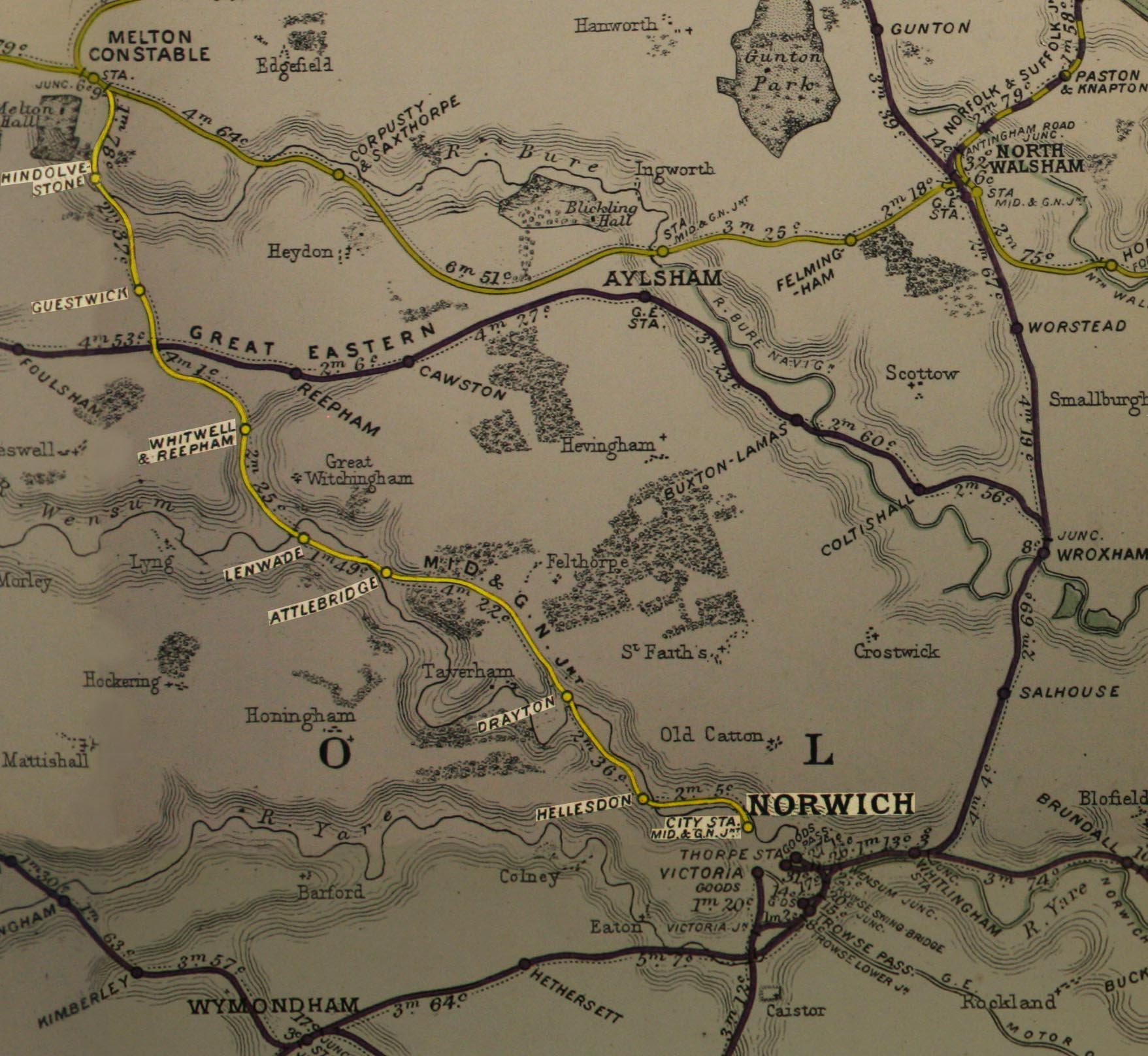 Melton Constable East Jct. - Norwich (City) | Register of Closed Railways